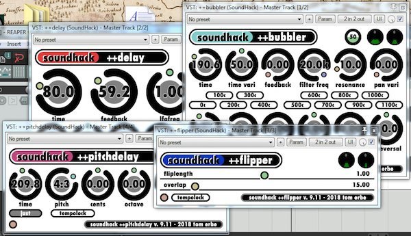 Soundhackの「Delay Bundle」がVersion 9.11へアップデート: Nice Disport
